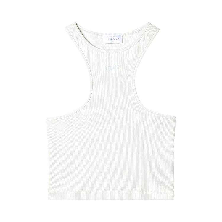 Buy Off-White Off Stamp Rib Rowing Top 'Arctic Ice ...