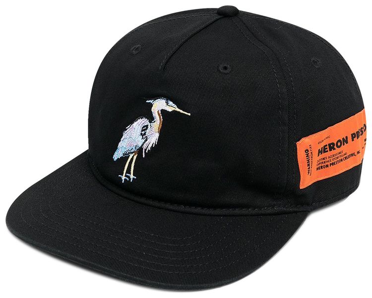 Buy Heron Preston Heron Emboidery Baseball Cap 'Black/Light Blue ...