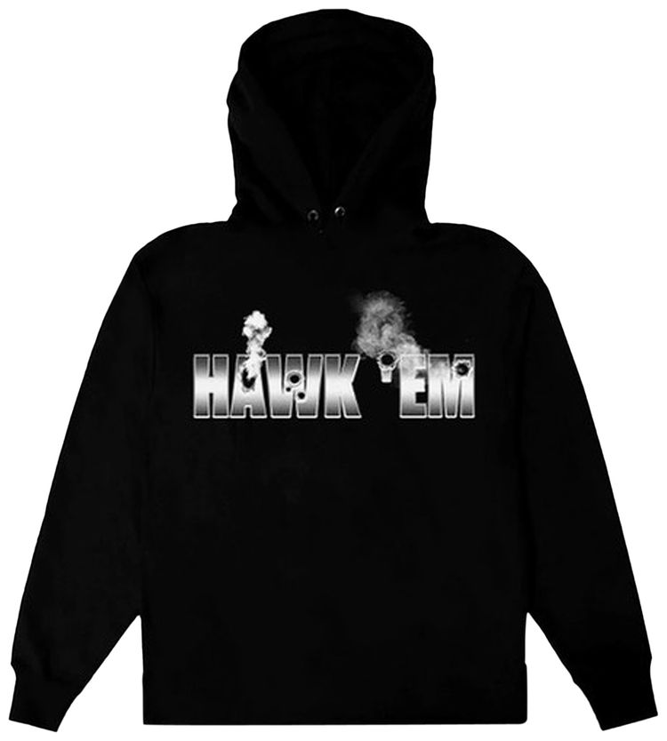Buy Vlone x Pop Smoke Hawk Em Hoodie 'Black' - 10201FW200106PSHE BLAC ...
