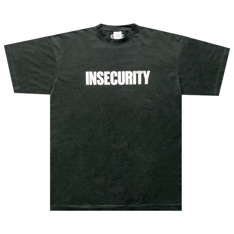 Buy Vetements Insecurity T-Shirt 'Black' - UE51TR320B 1600 BLAC | GOAT