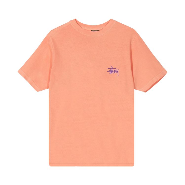 Buy Stussy Basic Stussy Pigment Dyed Tee 'Neon Orange' - 2903082 NEON ...
