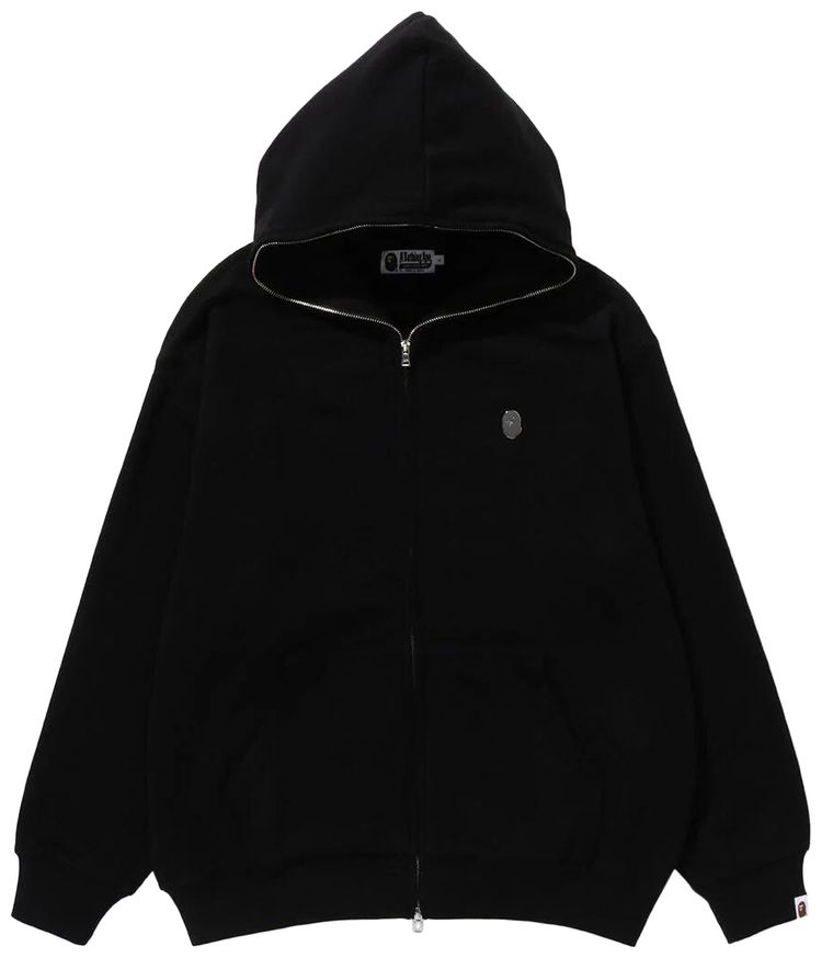 Buy Bape Metal One Point Full Zip Hoodie Black 1j80 115 051 Black