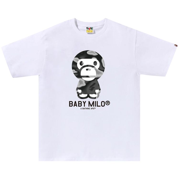 Buy BAPE Liquid Camo Baby Milo Tee 'White/Black' - 2K30 110 007 WHITE ...