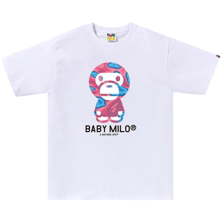 Buy BAPE Liquid Camo Baby Milo Tee 'White/Pink' - 2K30 110 007 WHITE ...