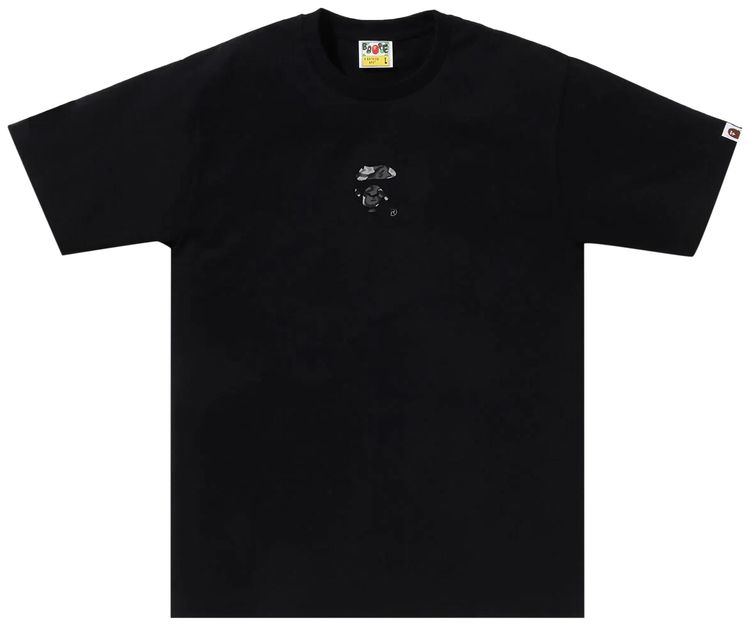 Buy BAPE Liquid Camo Small Ape Face Tee 'Black' - 1K30 110 306 BLACK | GOAT