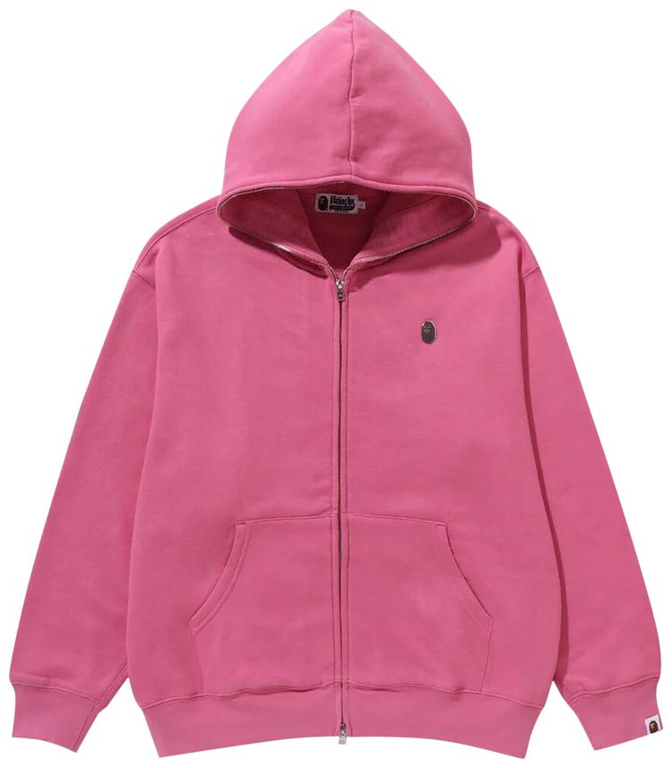 Buy Bape Metal One Point Full Zip Hoodie Pink 1j80 115 051 Pink Goat