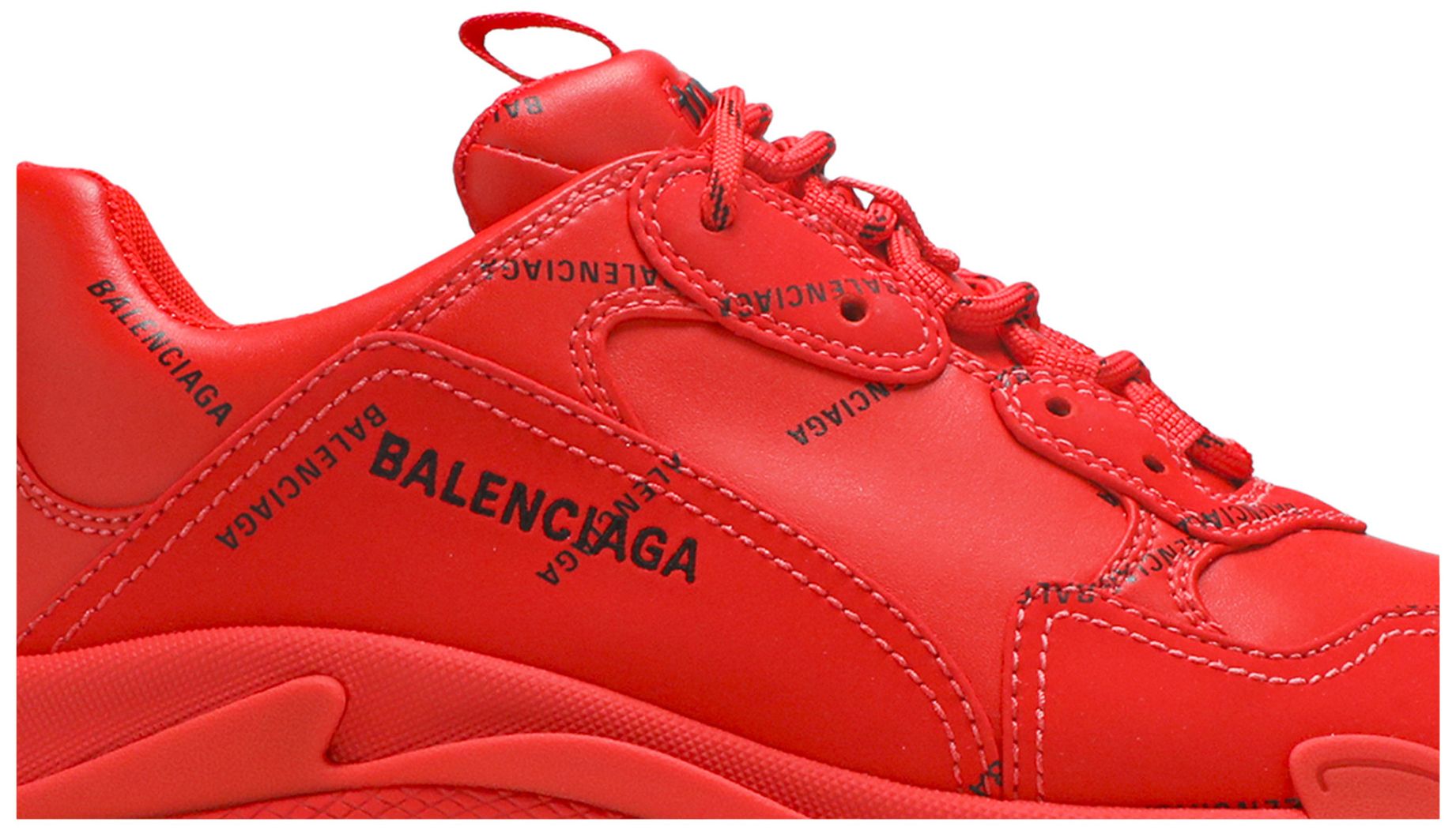 Buy Balenciaga Triple S Sneaker 'Allover Logo - Red' - 536737 W2FA1 ...