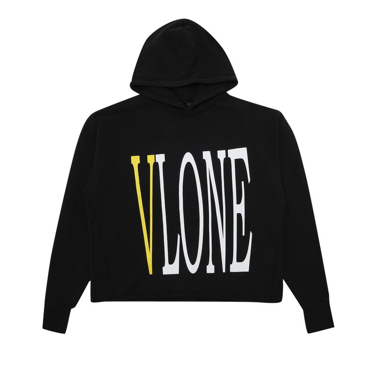 Buy Vlone Staple Hoodie 'Black/Yellow' - 1020 100000106SH YELL | GOAT