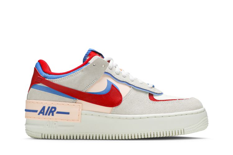 Buy Nike Wmns Air Force 1 Shadow 'Sail Royal Red' - CU8591 100 | GOAT