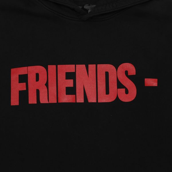 Buy Vlone Friends Hoodie 'Black/Red' - 1020 100000106FH BLRD | GOAT