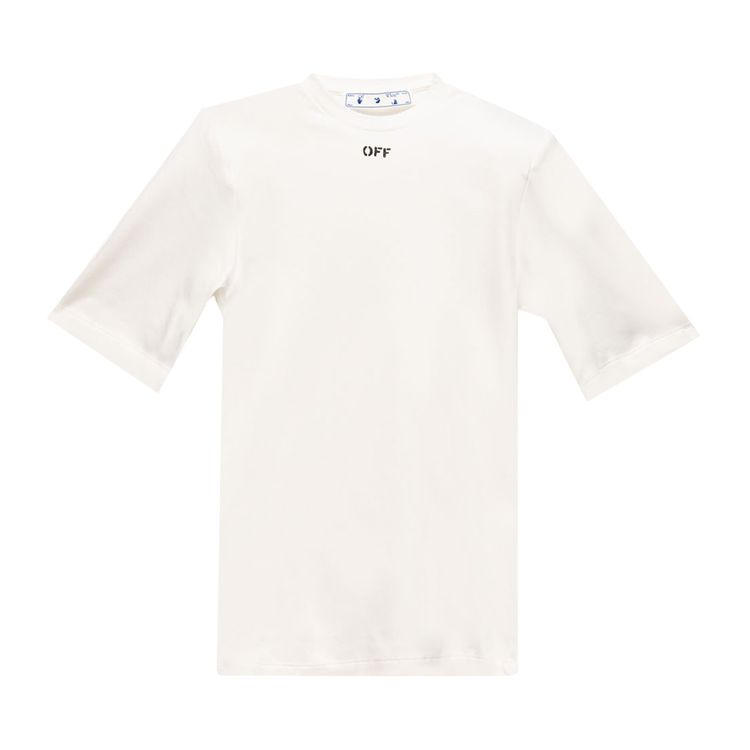 Buy Off-White Shoulder Pads Tee 'White' - OWAD142R21FAB0010110 | GOAT