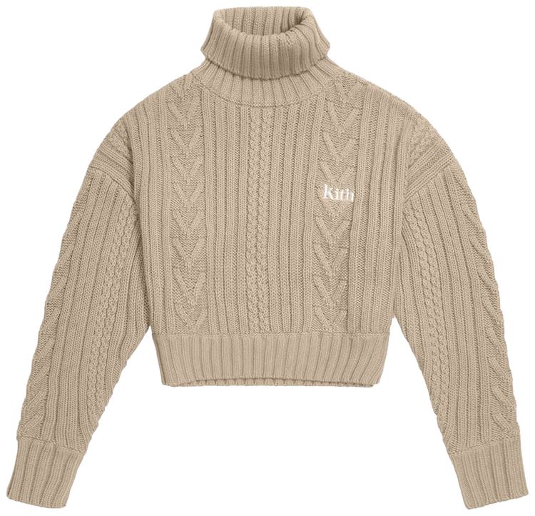 Buy Kith Women Corrina Cropped Sweater 'Beige' - KHW2143 304 | GOAT