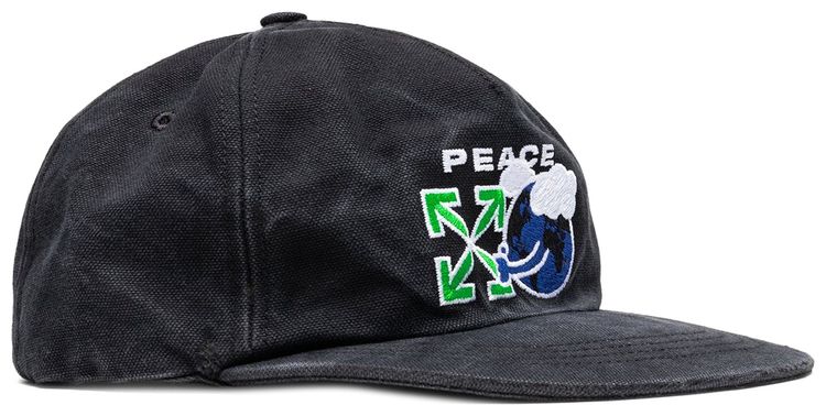 Buy Off-White Peace Worldwide Cap 'Black' - OMLB022R21FAB0051055 | GOAT UK