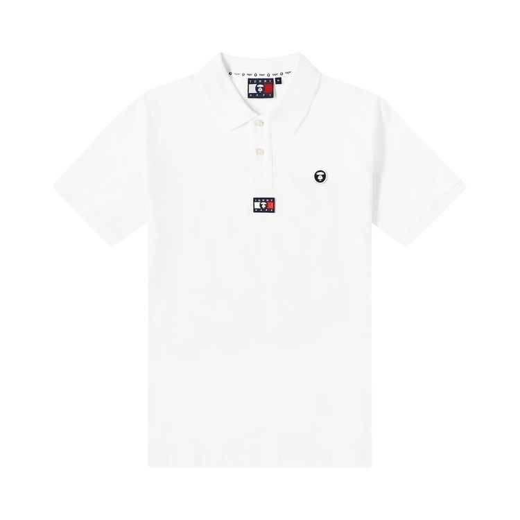 Buy BAPE x Tommy Hilfiger Polo 'Navy/Red/White' - APOM 939 9XE WHITE | GOAT