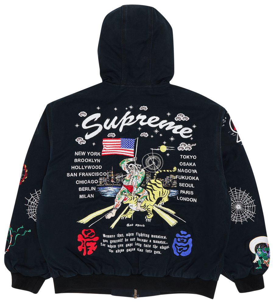 Buy Supreme AOI Hooded Work Jacket 'Black' - SS24J83 BLACK | GOAT