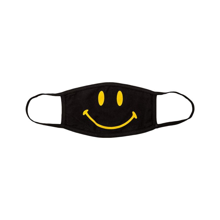 Buy Chinatown Market Smiley Face Mask 'Black' - CTMQS SMFM BLAC | GOAT