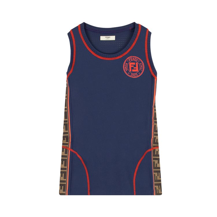 Buy Fendi FF Motif Tank Top 'Martinique Blue/Tobacco' - FAF093 A6J4 ...