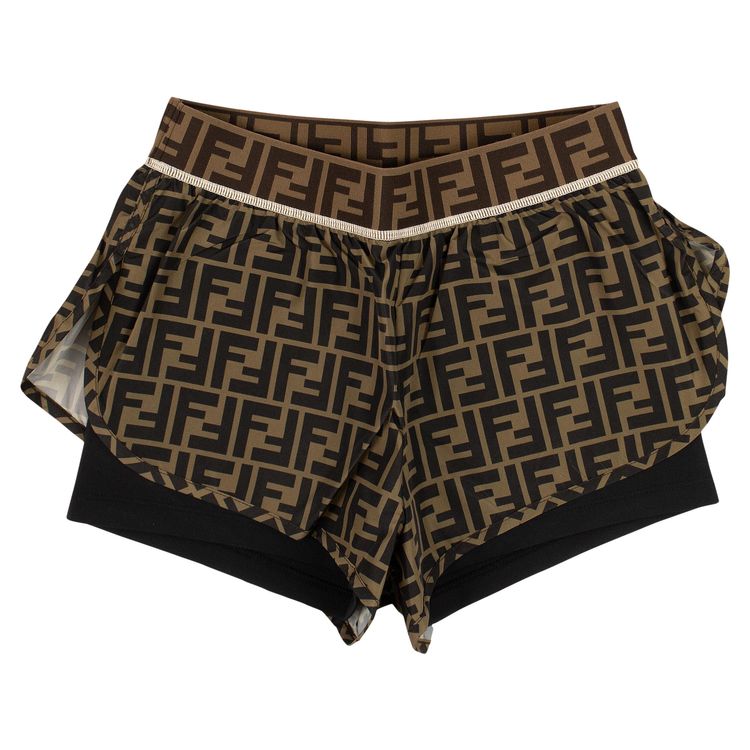 Buy Fendi Fendirama Gym Shorts 'Tobacco/Black' - FAB141 A6J5 F13IY ...