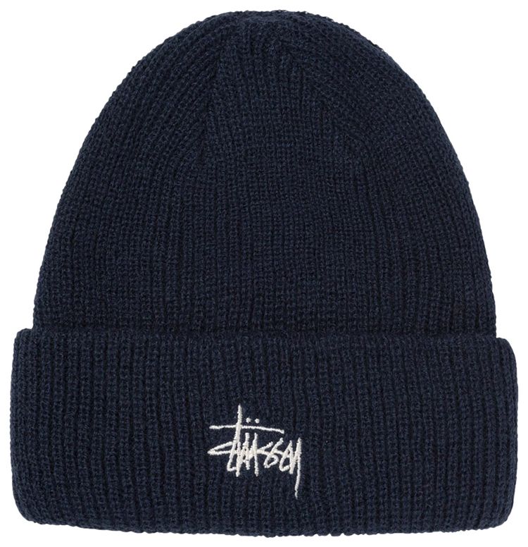 Buy Stussy Basic Cuff Beanie 'Navy' - 1321007 NAVY | GOAT