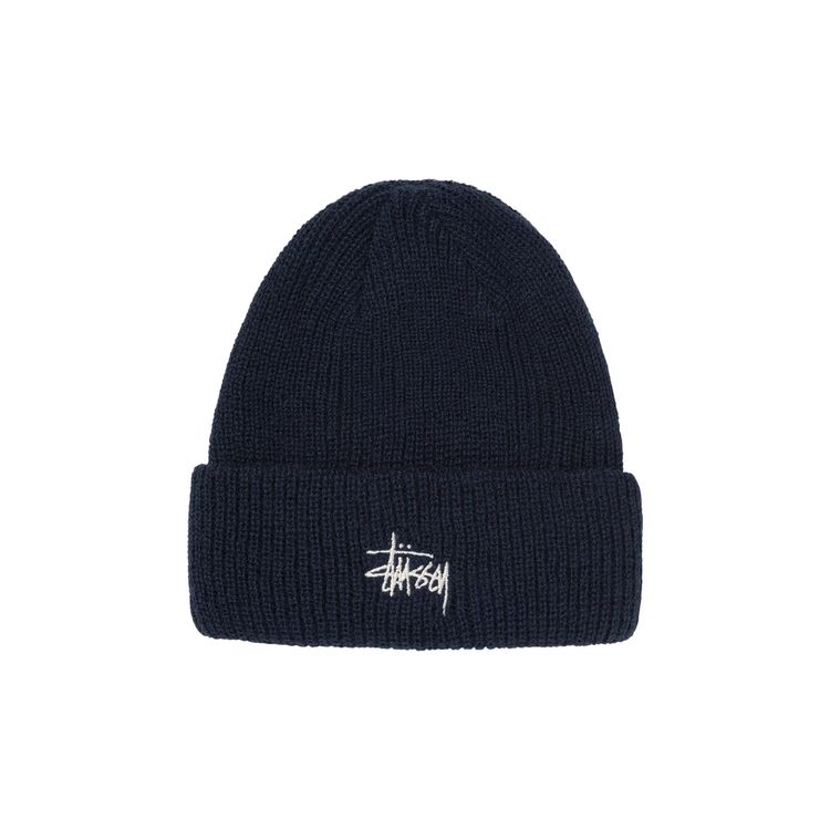 Buy Stussy Basic Cuff Beanie 'Navy' - 1321007 NAVY | GOAT