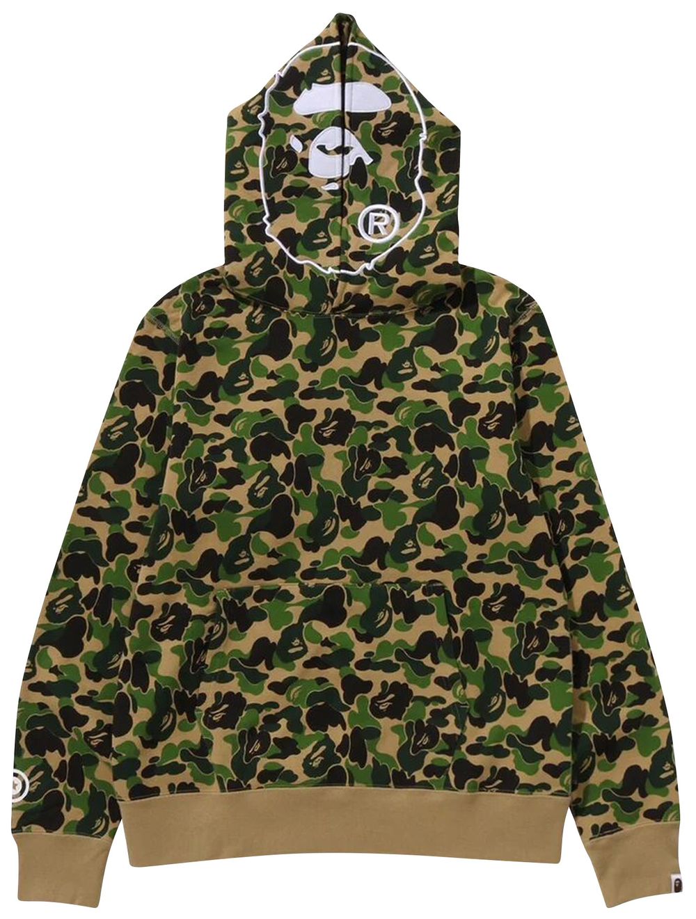 Buy BAPE ABC Camo 2nd Ape Pullover Hoodie 'Green' - 1K30 114 003 GREEN ...