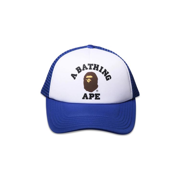 Buy BAPE College Mesh Cap 'Blue' - 1K30 180 004 BLUE | GOAT
