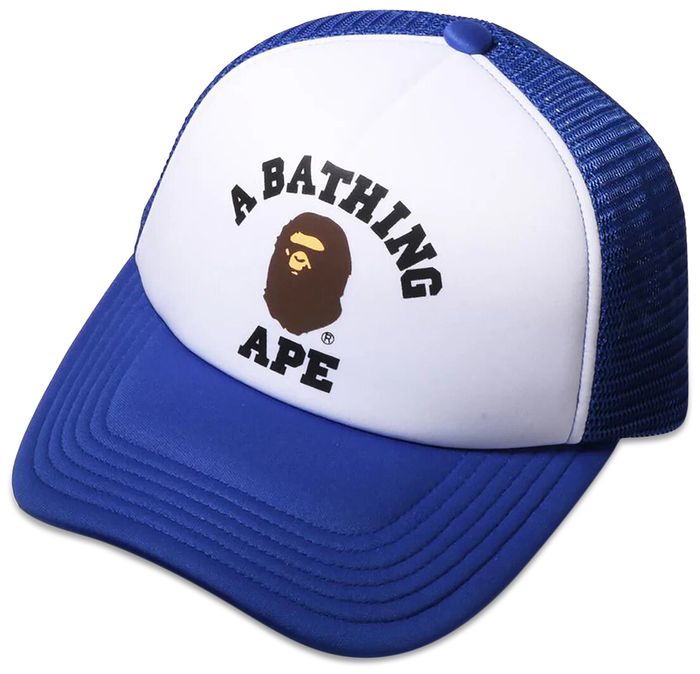 Buy BAPE College Mesh Cap 'Blue' - 1K30 180 004 BLUE | GOAT