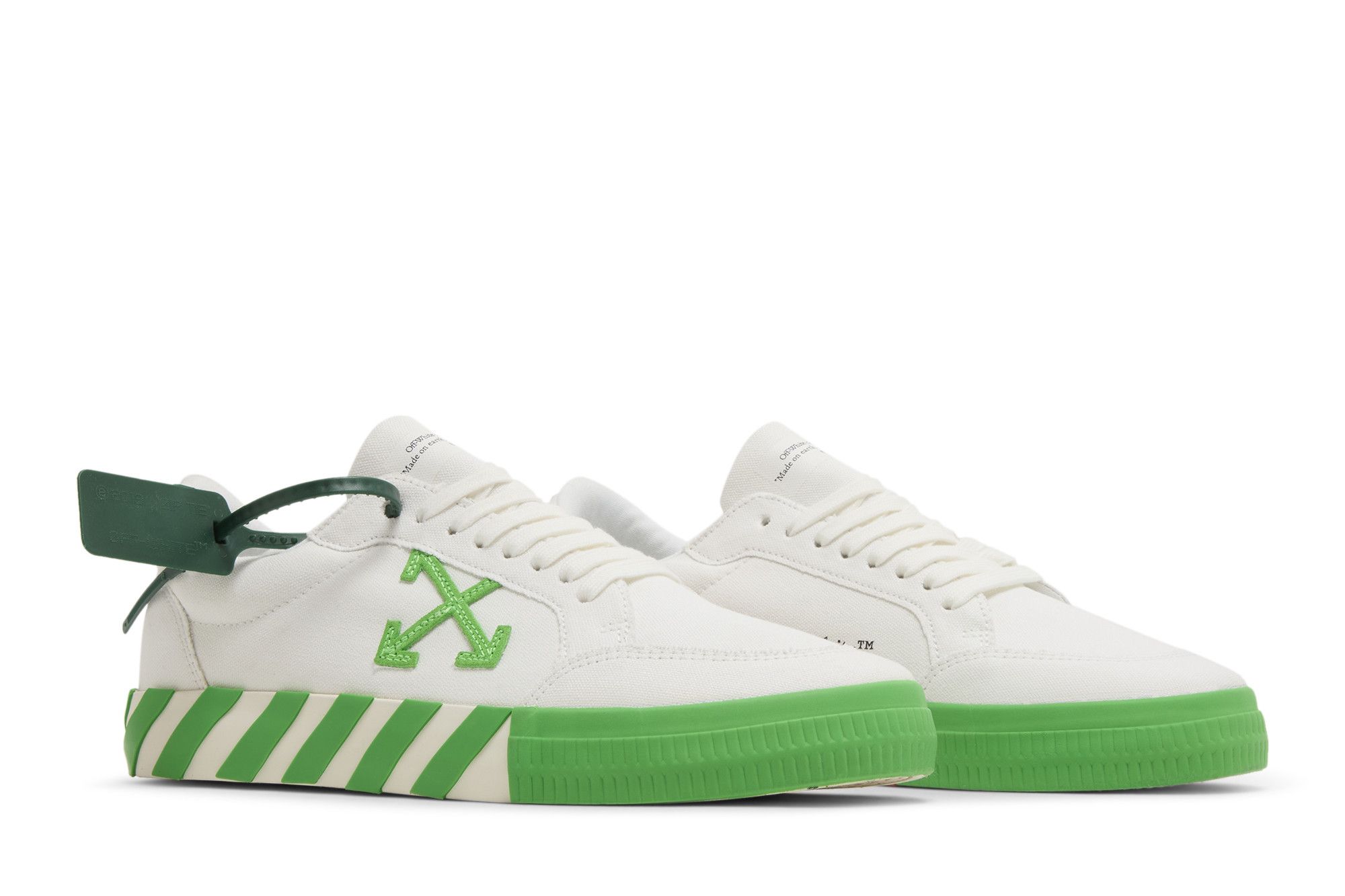 Buy Off-White Vulc Sneaker 'White Fluo Green Buy Off-White Vulc Sneaker 'White Fluo Green