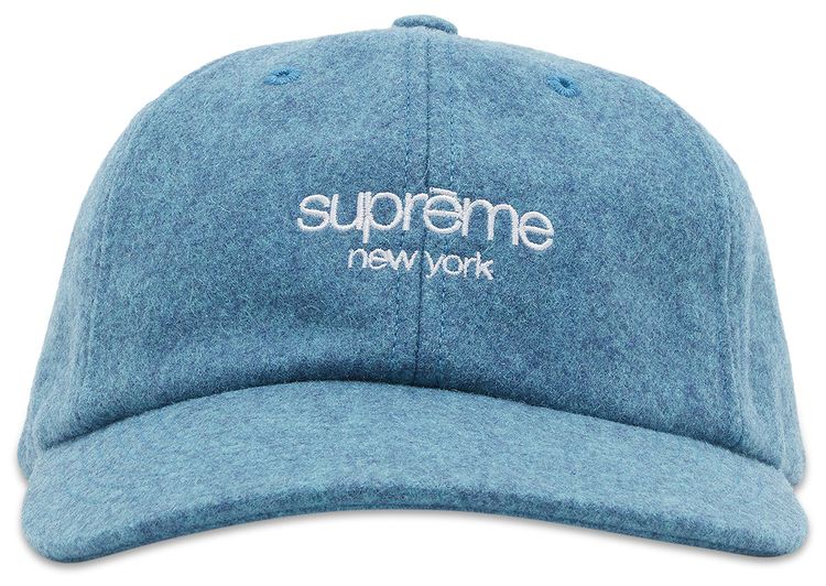 Buy Supreme Waxed Wool 6-Panel 'Cyan' - FW22H45 CYAN | GOAT