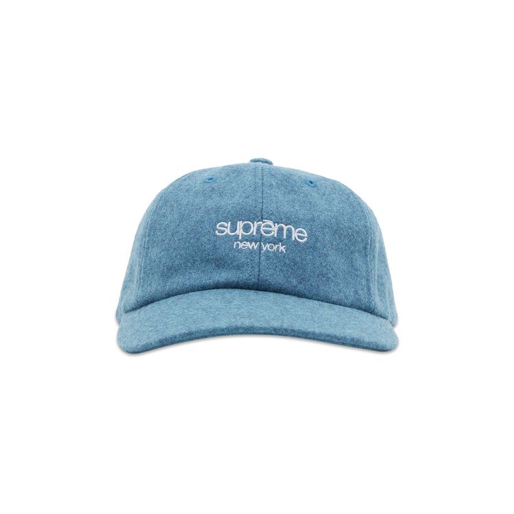 Buy Supreme Waxed Wool 6-Panel 'Cyan' - FW22H45 CYAN | GOAT