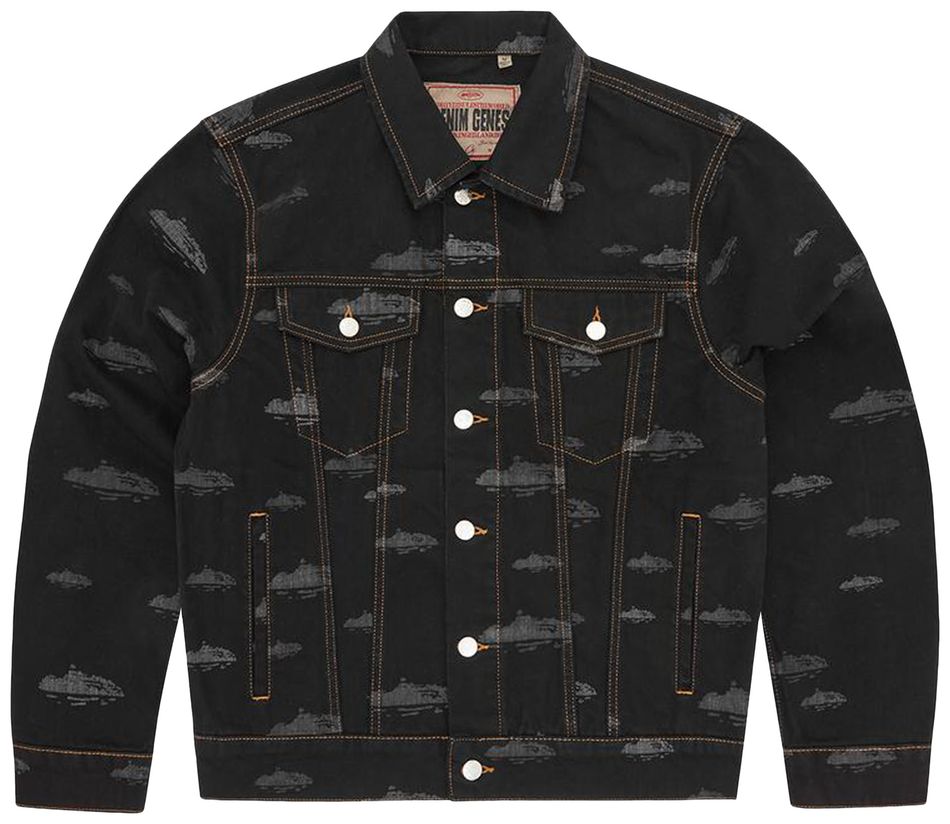 Buy Corteiz Alcatraz Pattern Denim Jacket 'Black' - 7892 1SS240306APDJ ...