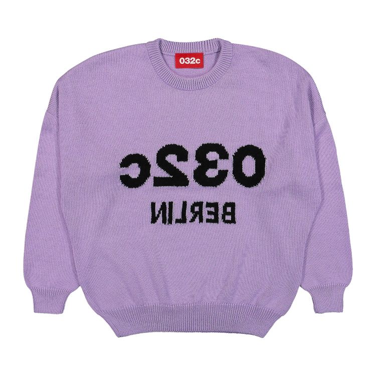 Buy 032C Selfie Sweater 'Washed Lilac' - SS24 K 1011 WASH | GOAT