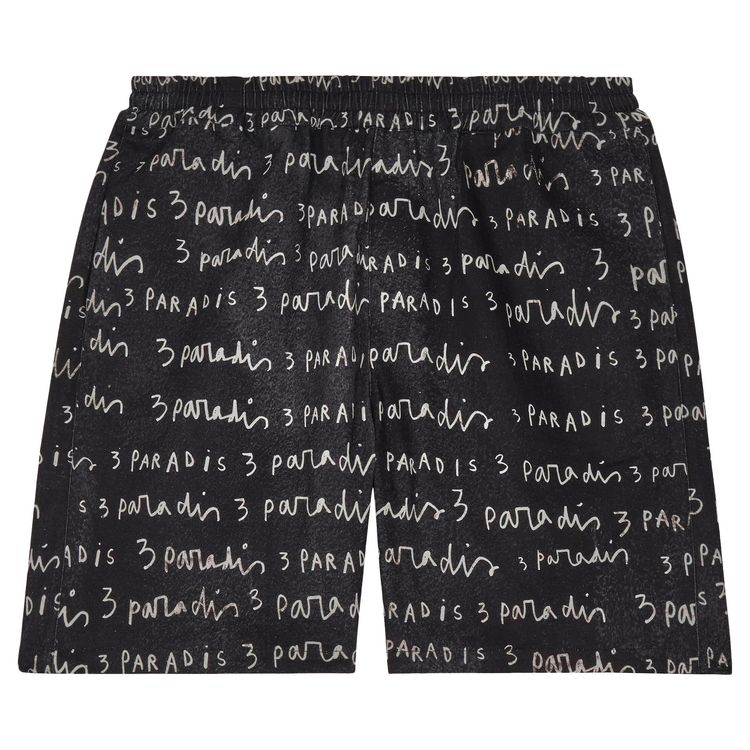 Buy 3.PARADIS x Edgar Plans Blackboard Shorts 'Black' - SS24160 BLAC | GOAT