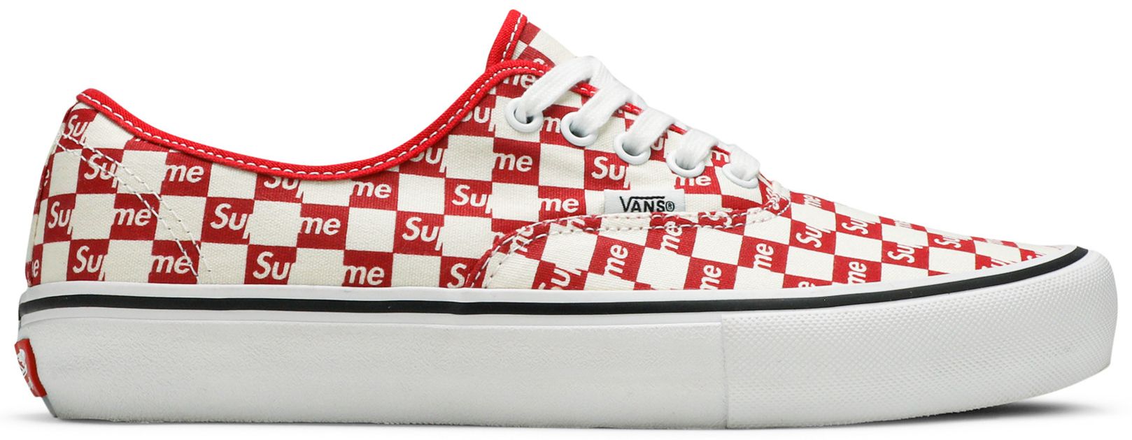 Buy Supreme x Vans Authentic Pro 'Checkered Red' - VN000Q0DJLY | GOAT