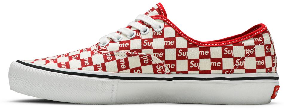 Buy Supreme x Vans Authentic Pro 'Checkered Red' - VN000Q0DJLY | GOAT