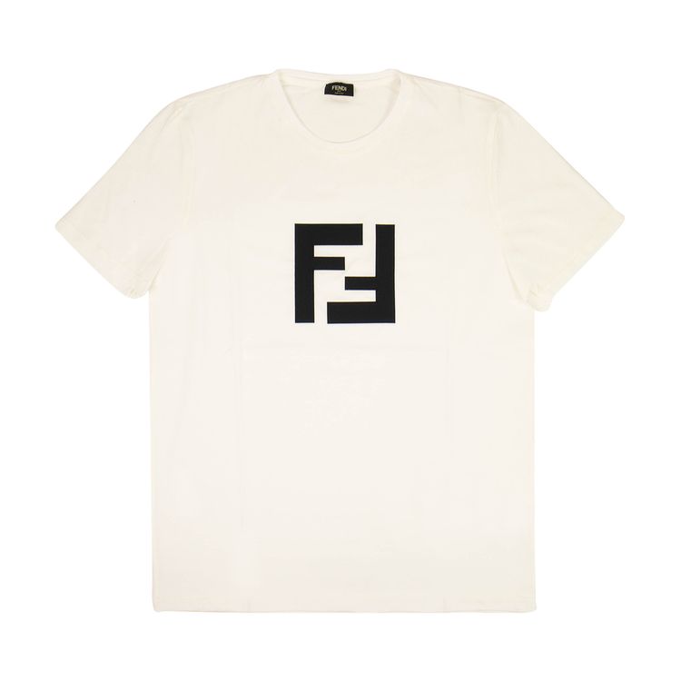 Buy Fendi FF Short Sleeve T-Shirt 'White' - FAF532 A54P F0W42 | GOAT