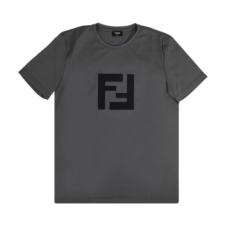 Buy Fendi FF Logo Short-Sleeve T-Shirt 'Dark Grey' - FAF532 A54P F0LY1 | GOAT UK