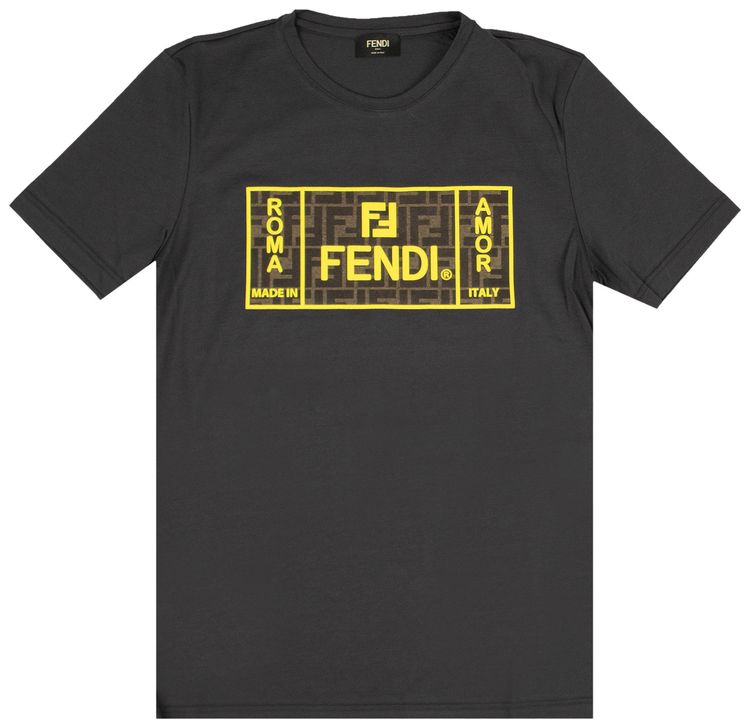 Buy Fendi FF Short-Sleeve T-Shirt 'Grey' - FAF532 A54P F16WX | GOAT UK