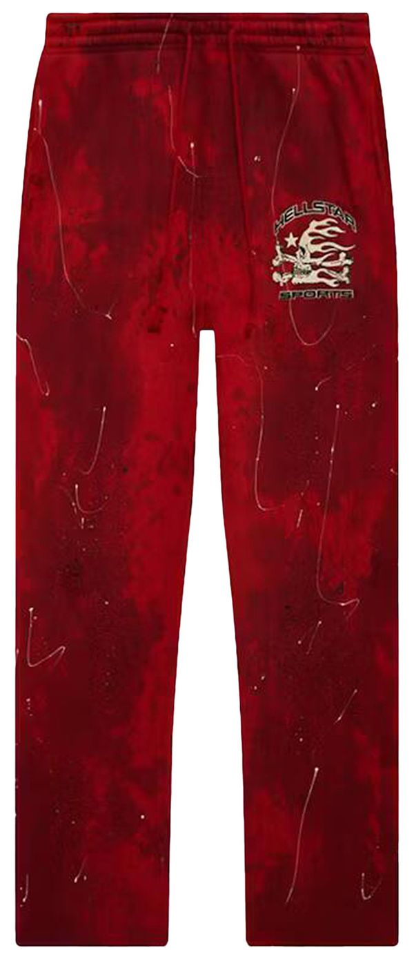 Buy Hellstar Sports Tie-Dye Sweatpants 'Red' - 9357 1SS240204STDS RED ...
