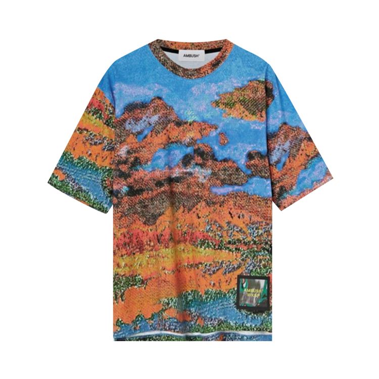 Buy Ambush Graphic Print T-Shirt 'Blue' - BWAA025S22JER0014584 | GOAT