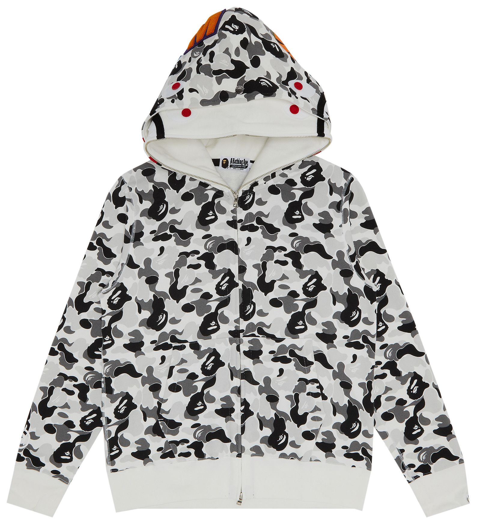 Buy BAPE ABC Camo Double Shark Full Zip Hoodie 'Grey' - 1J80 115 008 ...