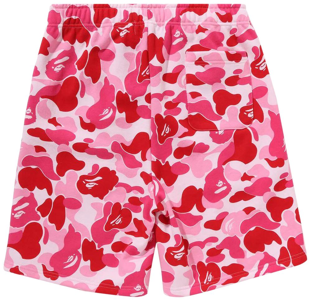 Buy BAPE ABC Camo Shark Sweatshorts 'Pink' - 1K30 153 001 PINK | GOAT