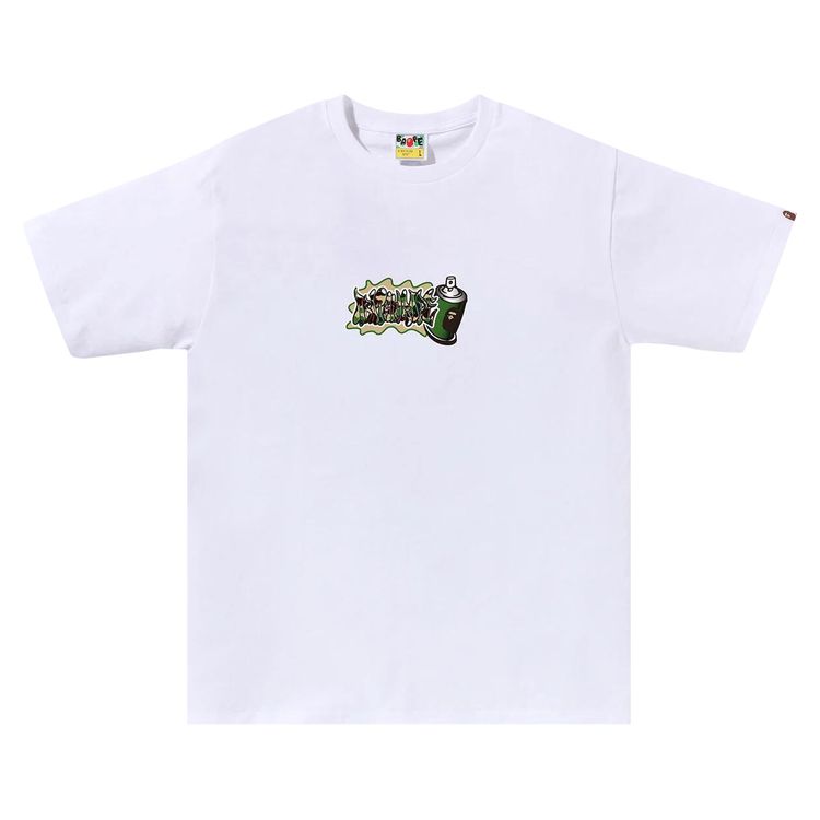 Buy BAPE ABC Camo Spray Can Tee 'White' - 1K30 110 347 WHITE | GOAT