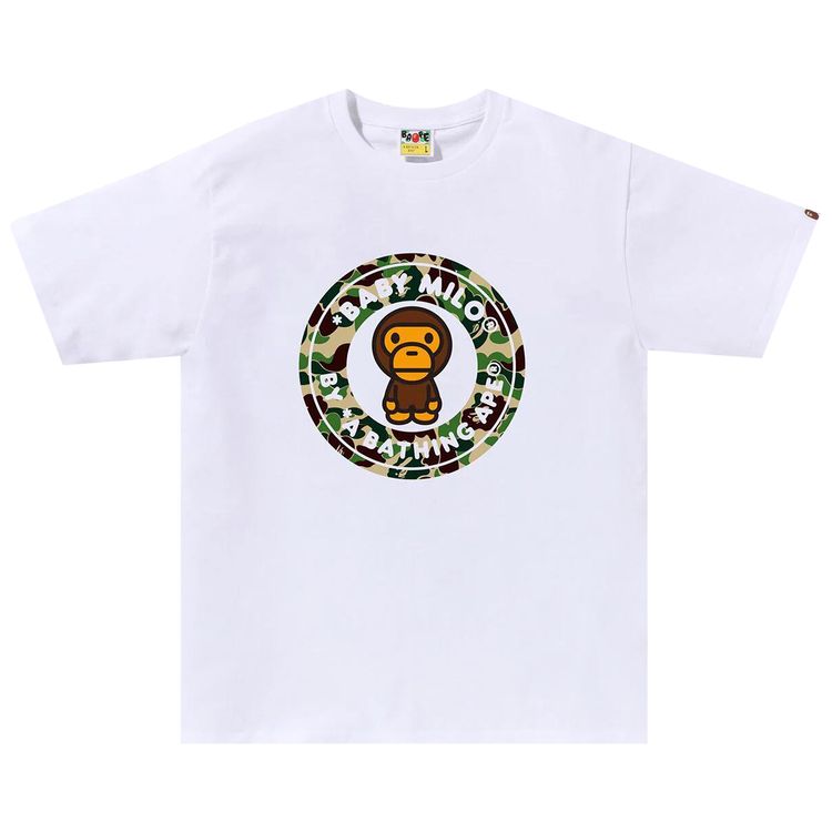 Buy Bape Abc Camo Milo Busy Works Tee Whitegreen 2k30 110 003
