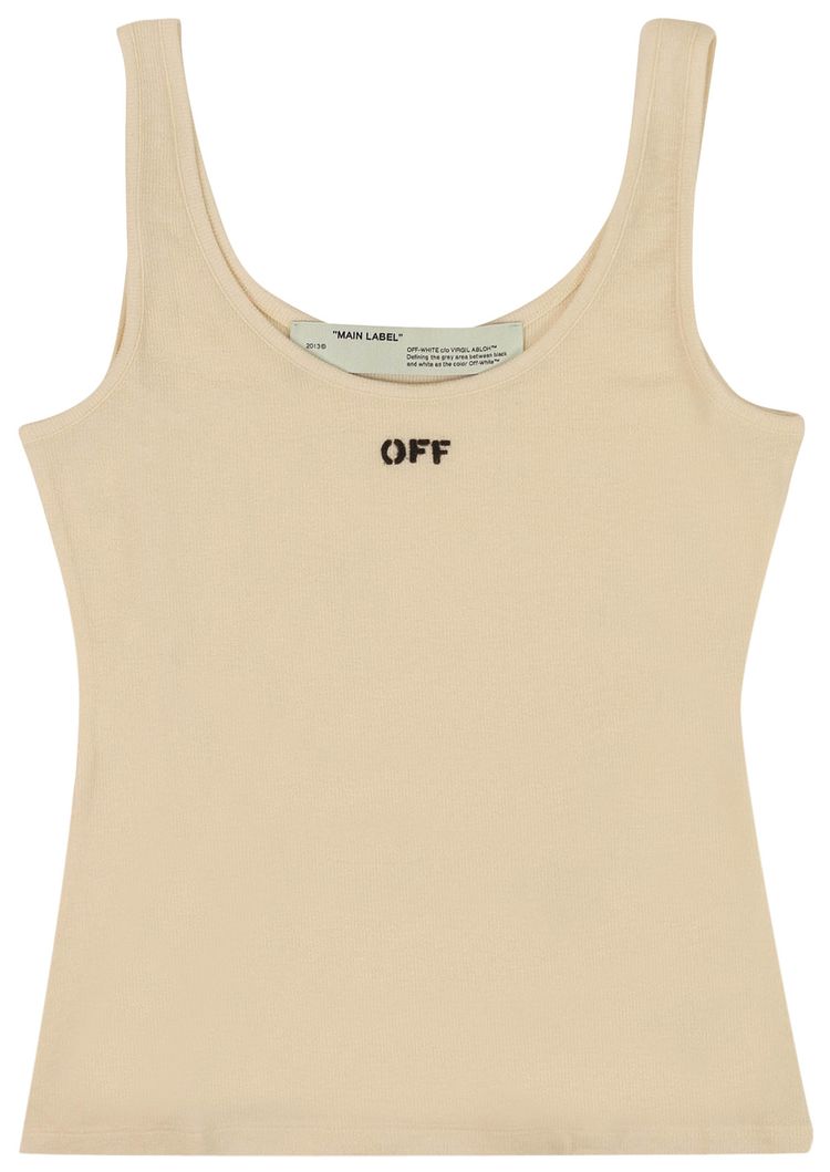 Buy Off-White Tank Top 'White/Black' - OWAD072F19F860520110 | GOAT