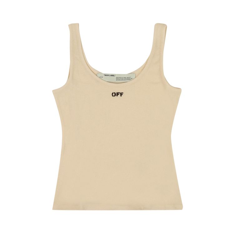 Buy Off-White Tank Top 'White/Black' - OWAD072F19F860520110 | GOAT