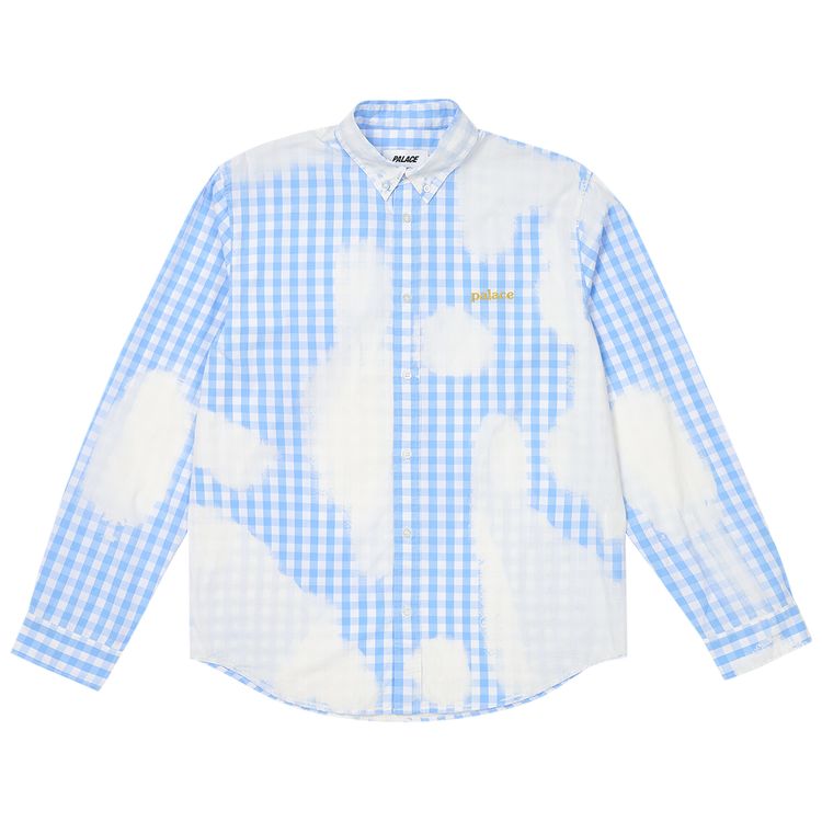 Buy Palace Bleached Out Shirt 'Blue' - P26SHT026 | GOAT