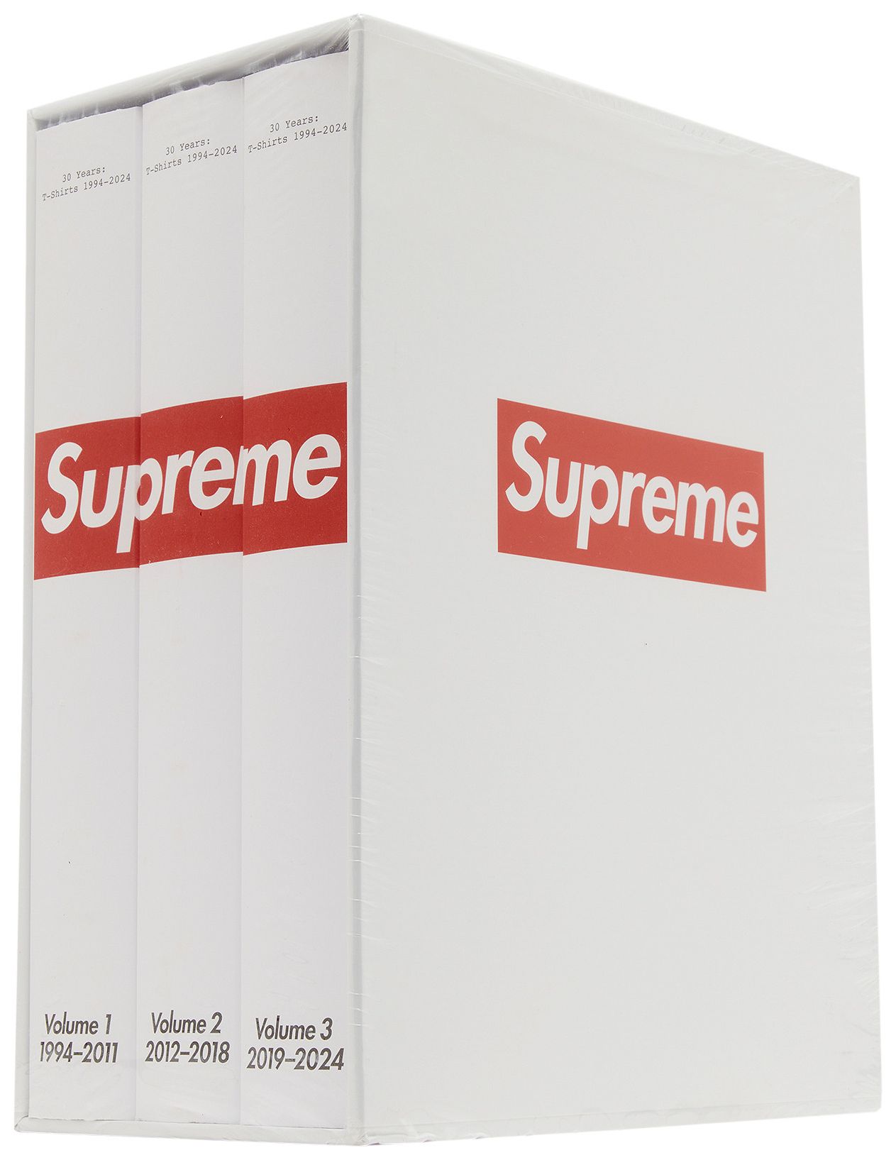 Buy Supreme 30 Years: T-Shirts 1994-2024 Book (3-Volumes) 'White ...