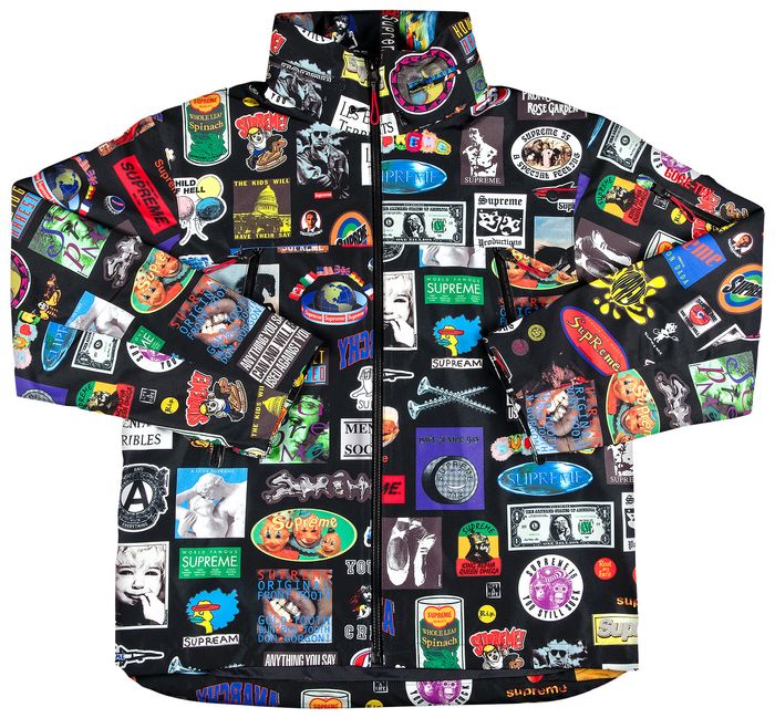 Buy Supreme GORE-TEX Stickers Shell Jacket 'Black' - SS21J13 BLACK | GOAT