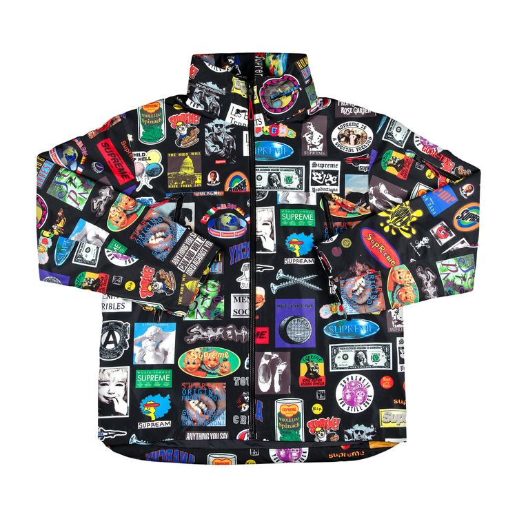 Buy Supreme GORE-TEX Stickers Shell Jacket 'Black' - SS21J13 BLACK | GOAT